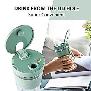 ROCKURWOK Personal Blender, Portable Small Mini Blender with USB for Shakes and Smoothies, 10 Oz, Green