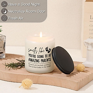 New Parents Gifts for Couples New Mom Gifts New Dad Gifts Pregnancy Gifts for Expecting Mom Gender Reveal Gifts Expecting Parents to Be Unique Gifts Scented Candles Lavender
