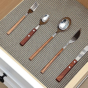 BAKHUK Grip Shelf Liner, Non-Adhesive 12 Inch x 25 Feet Cabinet Liner Durable Organization Liners for Kitchen Cabinets Drawers Cupboards Bathroom Storage Shelves (Gray)