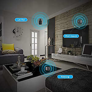 WAXOXIH Mini Spy Camera WiFi Hidden Camera Night Vision 4K HD Spy Nanny Cam for Home Security Easy Set Wireless Indoor Smallest Camera with Motion Detection IP Camera Remote Viewing