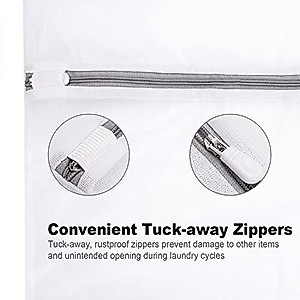 XCX Mesh Laundry Bags with Four Combinations, Laundry Bra Lingerie Mesh Wash Bags for Different Laundry Needs, Delicates Laundry Bag for Blouse, Underwear (D-7 Pack)