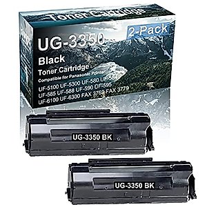Credibility Store 2-Pack(Black) Compatible Laser Printer Cartridge (High Yield) Replacement for Panasonic UG3350 | UG-3313 Printer Cartridge use for UF-5100 UF-5300 UF-580 UF-584 UF-585 Printer