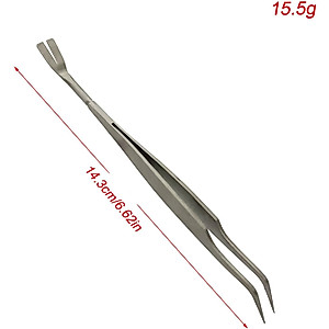 Jinshining Silver 2 in 1 Tick Removal Tool for Pets,Stainless Steel Professional Tick Tweezers Ticks Remover for Dogs, Cats and Humans,Flea and Tick Control,Tick Remover Tools