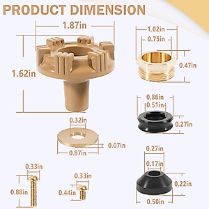 RK-14MH Repair Kit Metal Handle Repair Kit, for Woodford Model 14 Model 18 Outdoor Faucet, Prevent Leaking (7 Pcs)