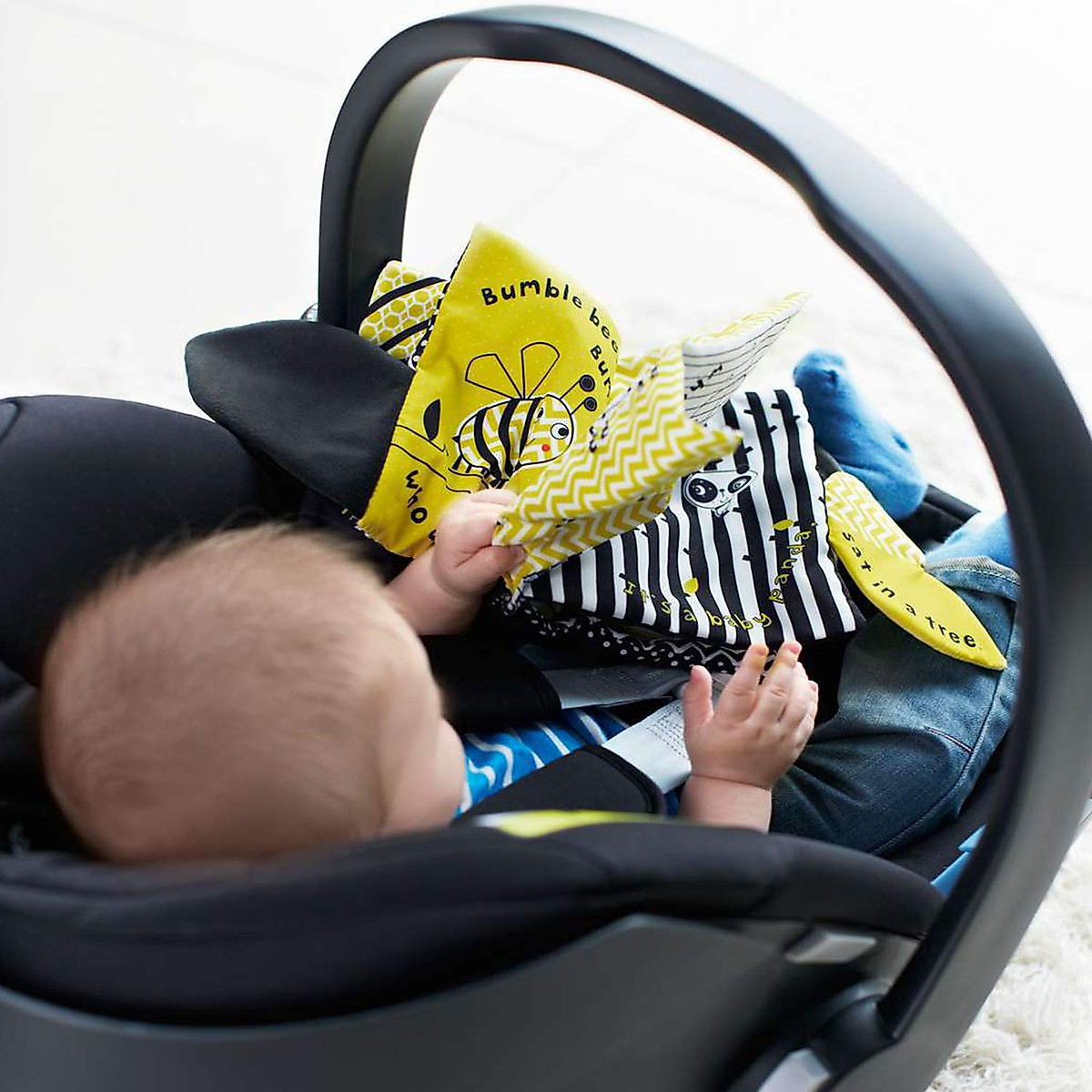 MALOMME Quiet Book, Soft Books for Babies First Book Crinkle Cloth Baby Books for Infants Babies Kids Toddler Fabric Baby's First Soft Activity Books Early Educational Baby Toys Baby Gift