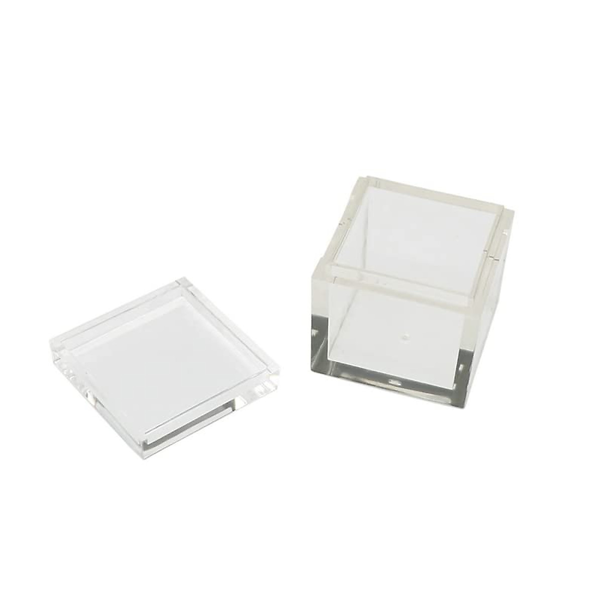 VIGAN 10PCS/Set Acrylic Cases Element Cubes Box For Element Cube Shape Clear Boxes Collection Storage For 10MM 25.4MM Element Cubes (10PCS S(14X14X14MM))