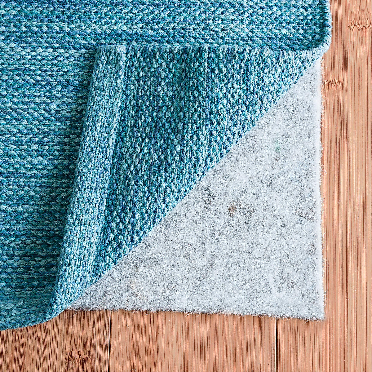 RUGPADUSA - Basics - 8'x10' - 1/4" Thick - 100% Felt - Protective Cushioning Rug Pad - Safe for All Floors and Finishes Including Hardwoods