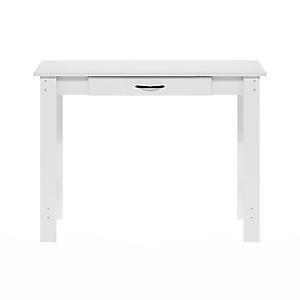 Furinno Jaya Writing Desk with Drawer, White