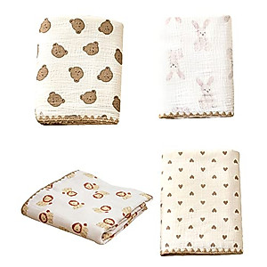 SARDFXUL Baby Muslin Swaddle Blanket for Boys & Girls Breathable & Skin-Friendly Wrap Soft Cotton- Muslin Swaddle Blankets Gift Newborn Baby Swaddle wrap