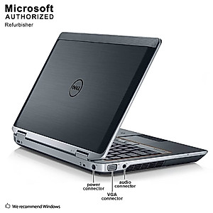 Dell Latitude E6320 13.3 Inch Laptop , Intel Core i7 2620M up to 3.4GHz, 8G DDR3, 500G, DVD, WiFi, VGA, Mini HDMI, Windows 10 64 Bit-Multi-Language, English / Spanish / French(CI7)(Renewed)