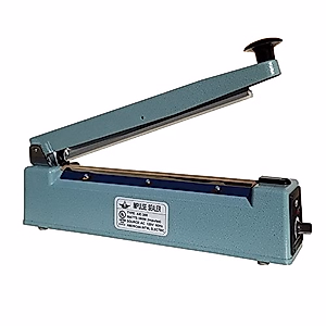 American International Electric AIE-300 Impulse Hand Sealer, 12 Inches Max. Seal Length, 6 Mil Max. Material Thickness, 2 mm Seal Width, Exceptional Air and Watertight Seals on Most Plastic Materials