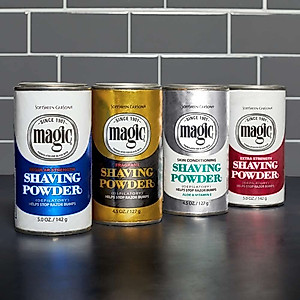 Magic Shaving Powder Blue Regular Strength 5 oz (Pack of 5)