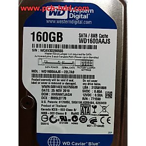 WD1600AAJS-22L7A0 WESTERN DIGITAL 160GB 7200RPM HARD DRIVE P/N: WD1600AAJS-22L7A0 - WESTERN DIGITAL