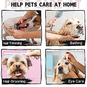 Supet Dog Grooming Hammock for Dog and Cat, Relaxation Pet Grooming Sling Helper, Breathable Pet Grooming Hammock for Nail Trimming, Ear/Eye Car with Nail Clippers/Trimmers/Scissors Black