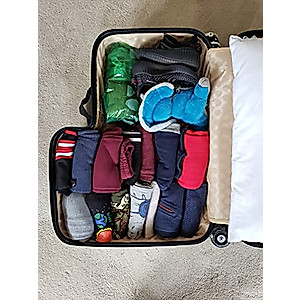 Younglingz Lil Flyer 20" kid ride on suitcase child stroller spinner luggage (Green Motorcycle)