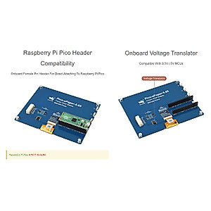 waveshare TOP1 5.65inch 7-Color e-Paper E-Ink Display Module for Raspberry Pi Pico, 600 × 448 Resolution Screen Advanced Color ePaper (ACeP) Technology, Low Power Wide Viewing Angle