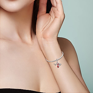 MULA 925 Sterling Silver Charms for Bracelets and Necklaces Handbag Dangle Pendants Beads Cute Cat Turtle Charms Jewelry for Women