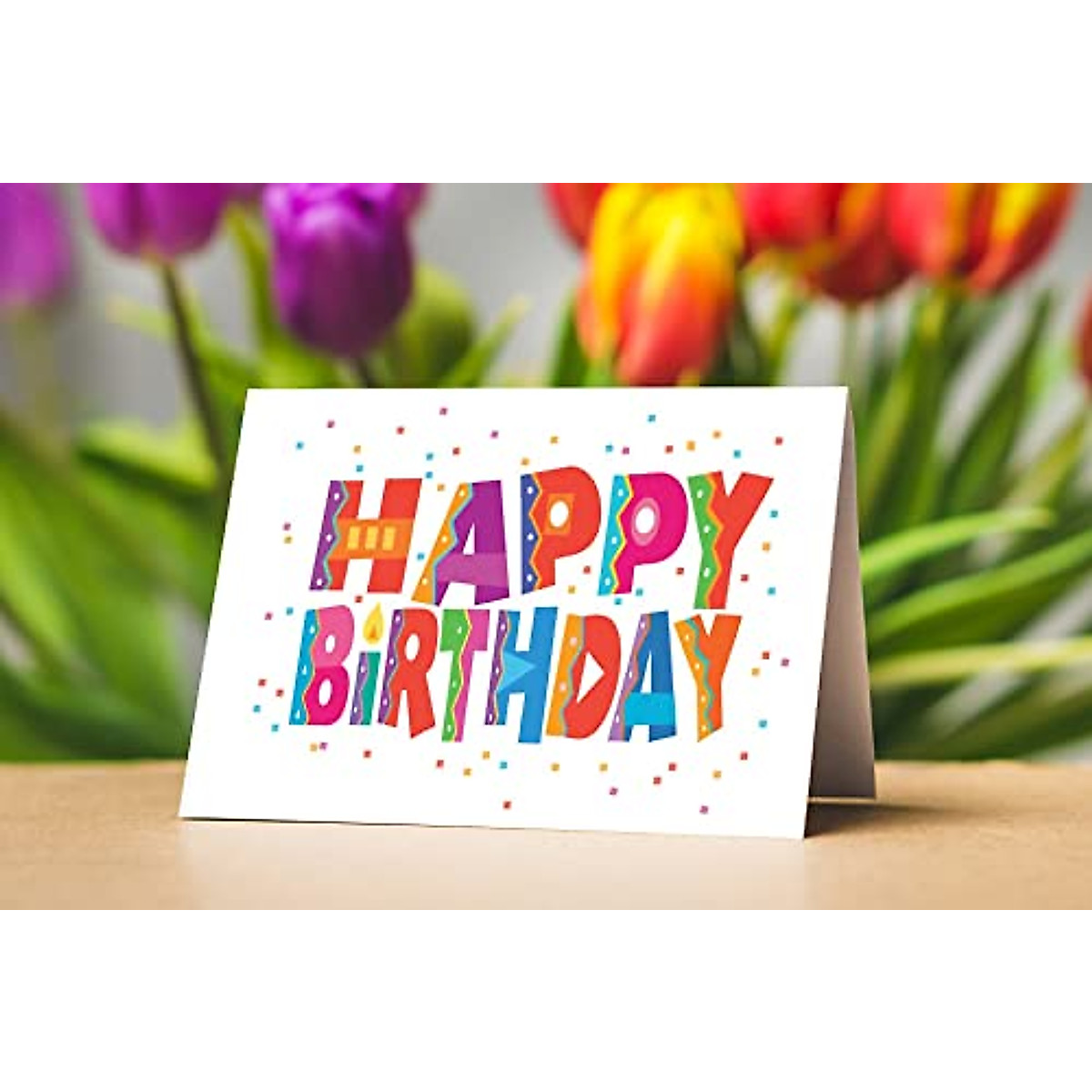 Stonehouse Collection 24 Pack Birthday Card Assortment of 5x7 Cards - Boxed Set of 24 Cards & Envelopes - Blank Birthday Cards - Great For Office Birthdays -USA Made