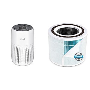 LEVOIT Air Purifiers for Bedroom Home & Core 300 Air Purifier Smoke Remover Replacement Filter, 4-in-1 Filter, Efficiency Activated Carbon, Core 300-RF-SR, 1 Pack, Blue