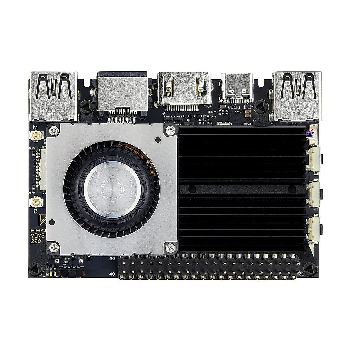 Khadas VIM3 4+32GB Amlogic A311D Single Board Computer with 5.0 Tops NPU Mini PC Desktop Run ...