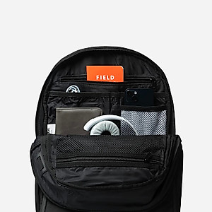 Ridge The Commuter - Weatherproof Backpack | Travel Backpack with Laptop Holder | Work Backpack | Weather Proof, RFID Blocking Nylon Backpack | Black