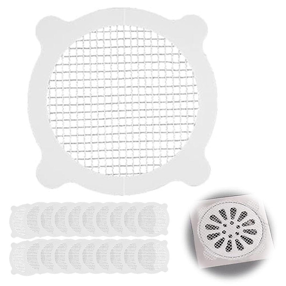 Disposable Shower Drain Hair Catchers,2024 Newest Disposable Filter Patches,Bathtub Drain Hair Catchers,for Shower Kitchen Bathroom,Kitchen Filter Strainer Stopper Disposable Drain Cover