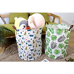 Large Storage Basket,Laundry Hamper/Bathroom/Home Decor/Collapsible Round Storage Bin,Boys and Girls Hamper/Boxes/Clothing(Cars)