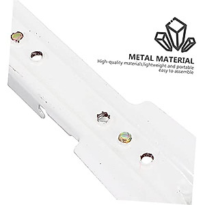 VOSAREA 6pcs Curtain Fixing Accessories Ceiling Track Ceiling Mount Metal Brackets Metal Stand Metal Shower Curtain Hooks Curtain Rods Holders Shower Curtain Holders Curtain Fixing Tools