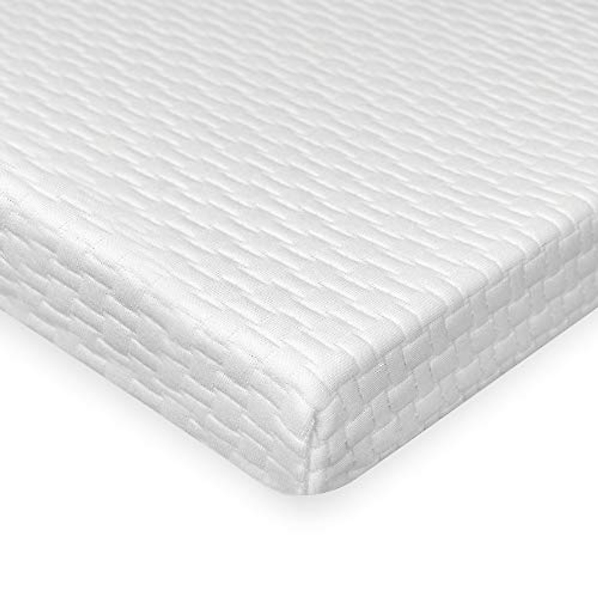SensorPEDIC 2-Inch Majestic Ventilated Mattress Topper, King, White