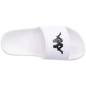 Kappa Unisex Soccer Shoe, White Black, 7 US Women