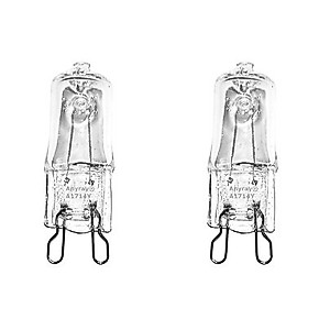 Anyray (2)-Bulbs Compatible Replacement Halogen Bulbs for 318946500 Range Oven 25W