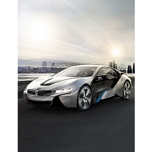RASTAR BMW i8 RC Car BMW i8 1/24 Remote Control Car, BMW Toy Car - Silver