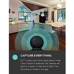 Kasa Smart 2023 New Indoor Pan-Tilt Security Camera, 1080p HD Dog Camera w/Night Vision, Motion Detection for Baby & Pet Monitor, Cloud & SD Card Storage, Works w/Alexa & Google Home, 2.4G WiFi (EC71)