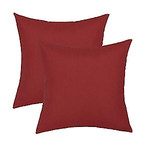 Sunbrella® Spectrum 20-inch Outdoor Pillow 2-Pack by Olivia Quido (Cherry Red)