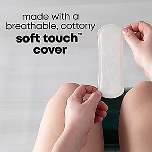 U by Kotex Clean & Secure Panty Liners, Light Absorbency, Regular Length, 516 Count (4 Packs of 129)