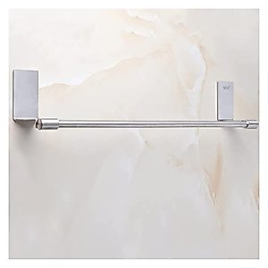 Towel BAR Rack Towel Shelfs,Free Drilling Towel Bar Single Shot Towel Rack Bathroom Towel Hanging Rod Bath Towel Bar/40Cm (Size : 60Cm)