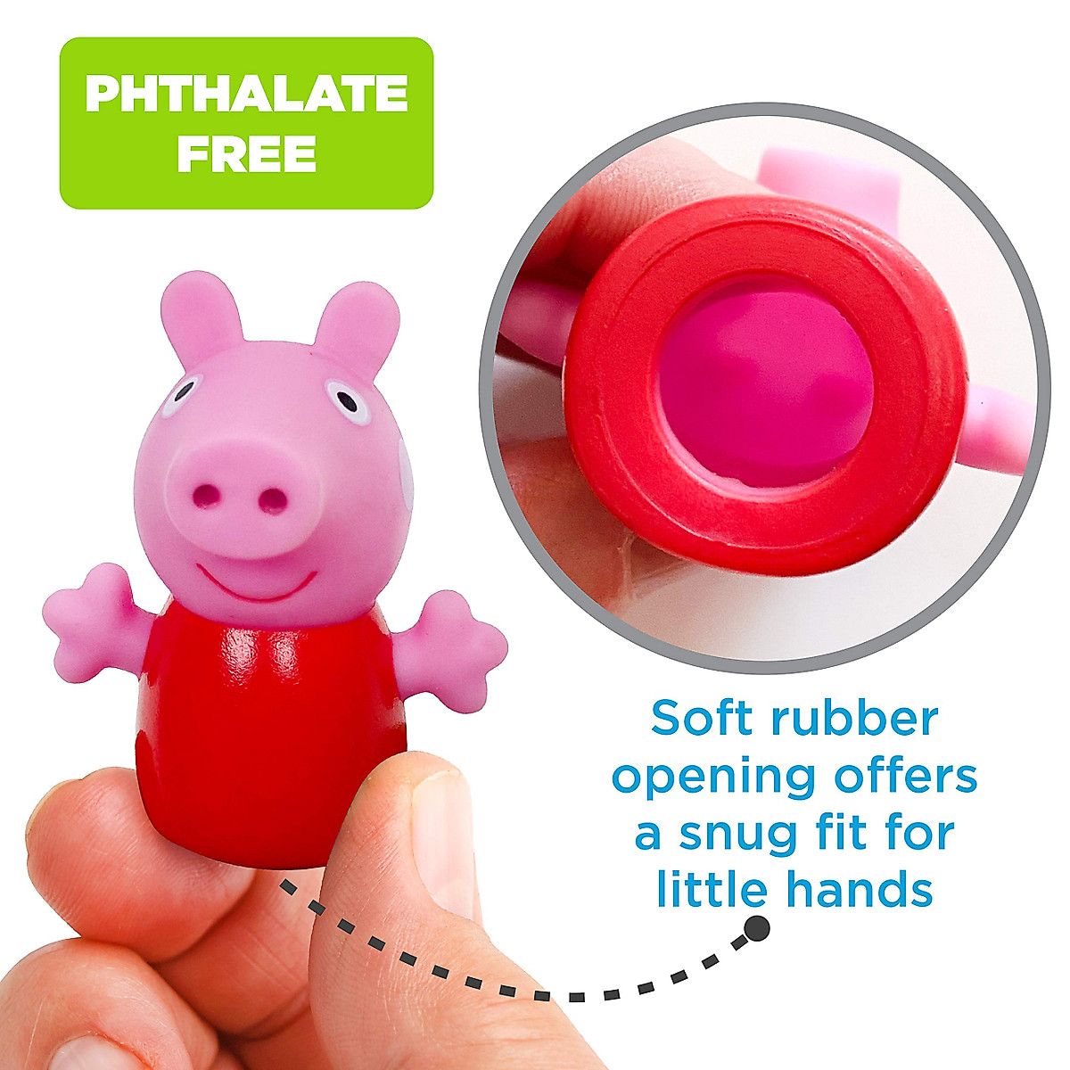 Peppa Pig Finger Puppets, 5 Pc. - Party Favors, Educational, Schools, Bath Toys, Story Time, Floating Pool Toys, Beach Toys, Finger Toys, Playtime
