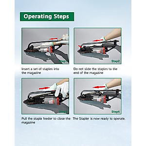 meite SC7 15 Gauge C Ring Staples 3/4" Inner Crown 15/16" (24 mm) Outer Crown Galvanized C Ring Fasteners for C Ring Pliers 10,000 PCS/Box (4 Boxes Pack)
