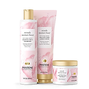 Pantene Nutrient Blends Miracle Moisture Boost Rose Water Petal Soft Hair Treatment, 4.7 fl oz