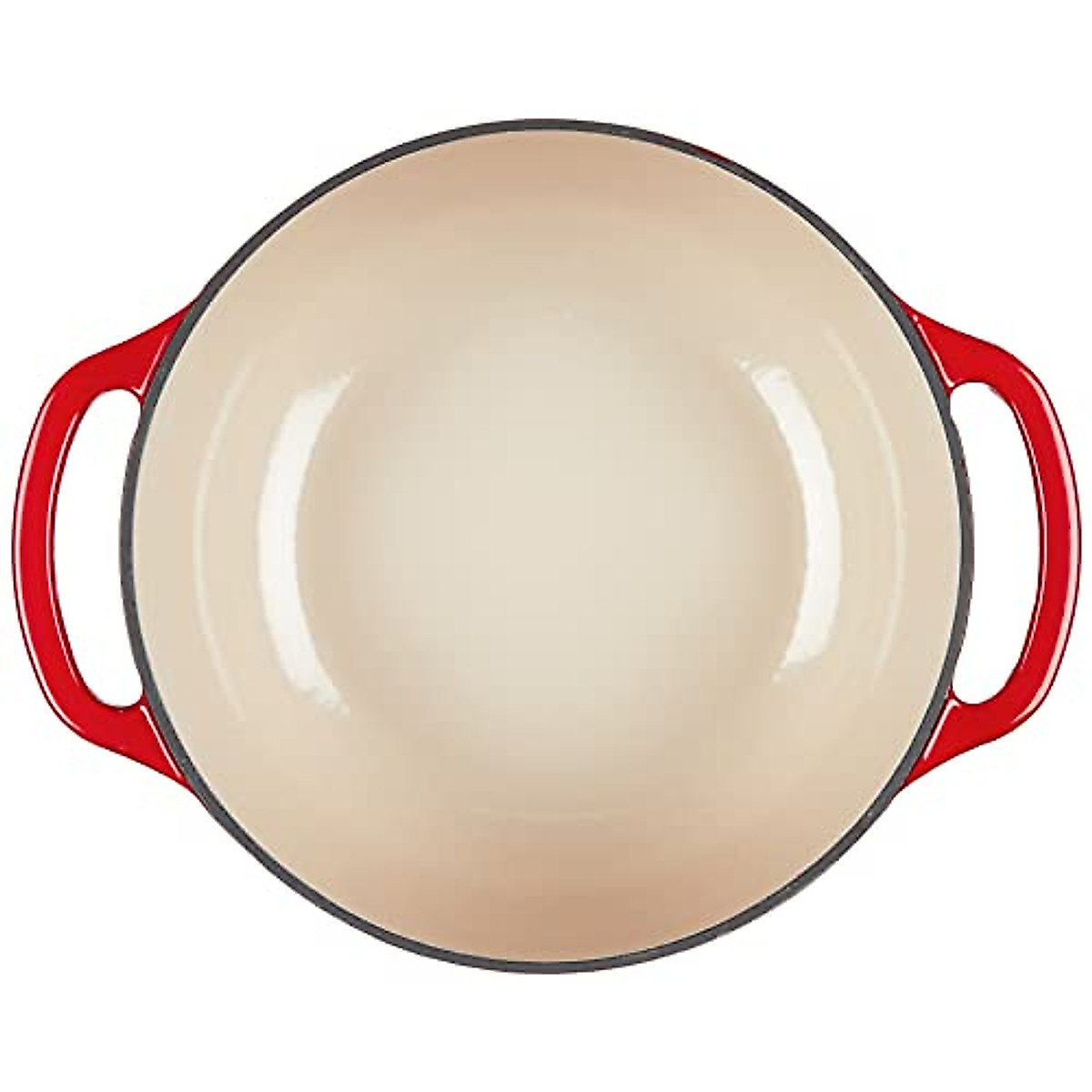 Lodge 4.5 Quart Enameled Cast Iron Dutch Oven with Lid – Dual Handles – Oven Safe up to 500° F or on Stovetop - Use to Marinate, Cook, Bake, Refrigerate and Serve – Island Spice Red