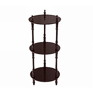 Frenchi 3 Tier shelves in Cherry Finish