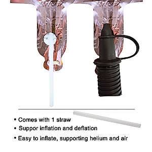 AULE 40 Inch Big Rose Gold Foil Mylar Number Balloons for Women 60th Birthday Party Decorations Giant Happy 60 Anniversary Party Decor