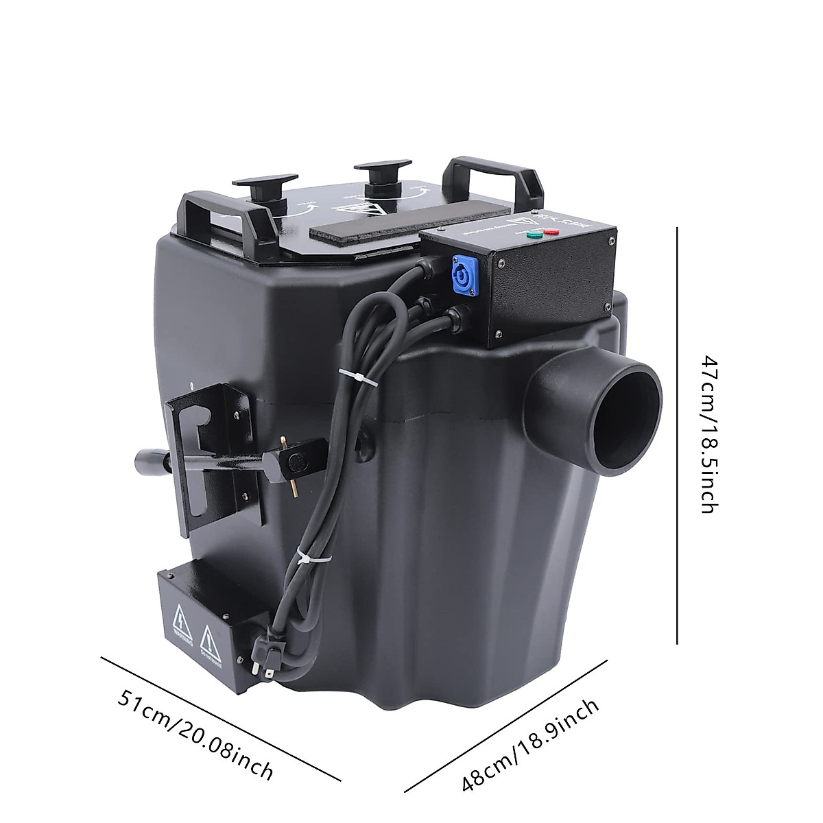 Dry Ice Fog Machine Smoke Machine Low Lying Fog Machine with Tube for Indoor Outdoor Stage Wedding Party Club DJ Stage Effect Dry Ice Machine (6000W)