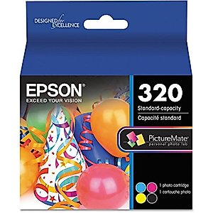 EPSON T320 Standard Capacity Magenta (T320) for select Epson PictureMate Printers, Cyan