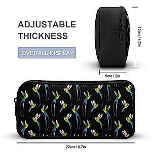 Beautiful Hummingbirds Pencil Case Stationery Pen Pouch Portable Makeup Storage Bag Organizer Gift