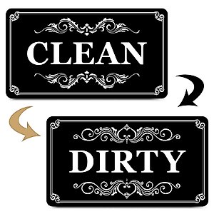 Dirty Clean Dishwasher Magnet,Dishwasher Magnet Clean Dirty Sign Magnet for Dishwasher Dish Bin That Says Clean or Dirty Dish Washer Refrigerator for Kitchen Organization and Storage Necessities