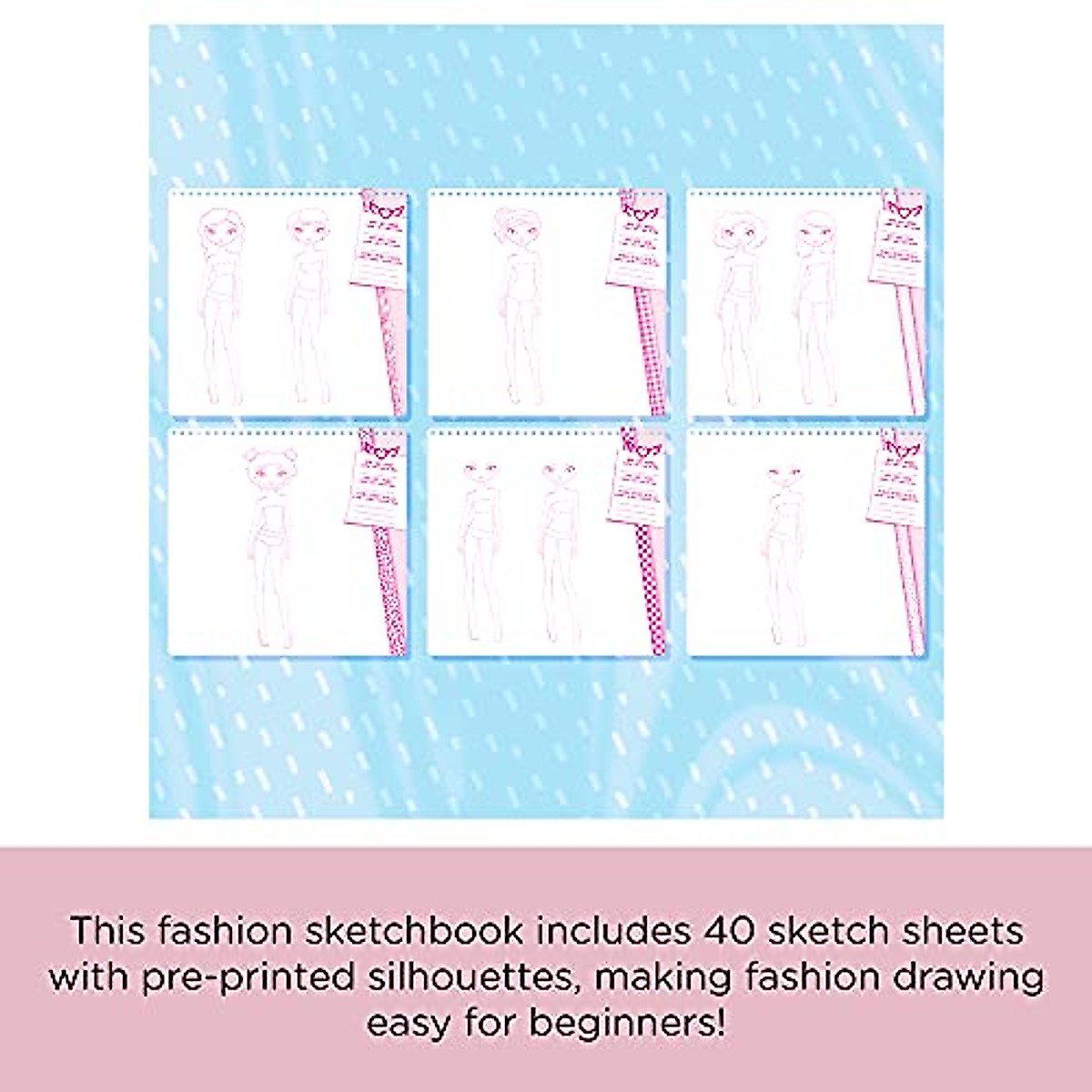 Fashion Angels Fashion Design Sketch Portfolio Artist Set & Interior Design Sketch Portfolio- Sketch Book- Learn Interior Design