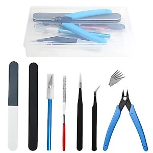 WMYCONGCONG 8 PCS Model Kits Tool Modeler Basic Tools Hobby Building Tools for Cars Airplanes Model Assemble Building Repairing and Fixing