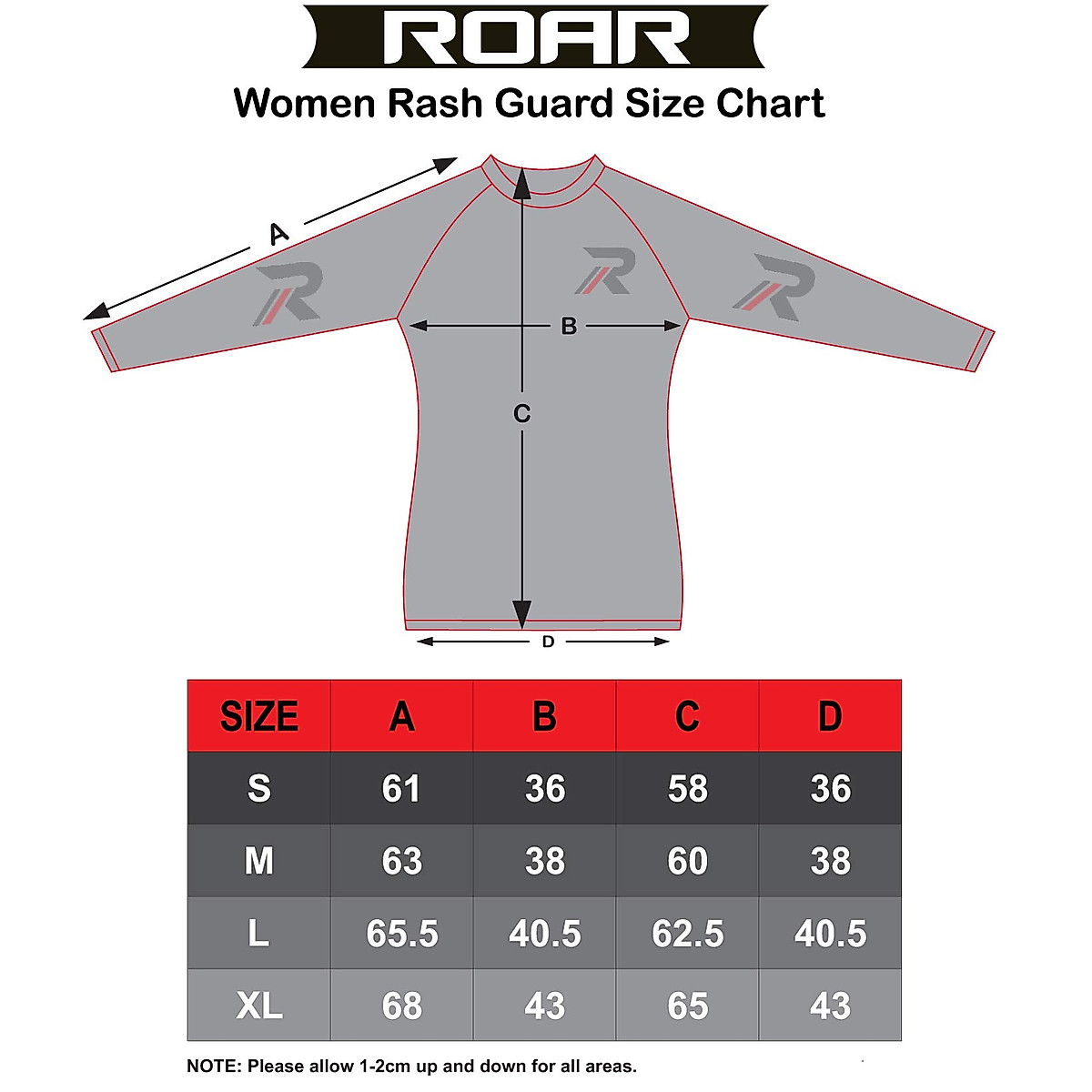 ROAR MMA Grappling Rash Guard BJJ Training No Gi UFC Fight Gear Long Sleeve Shirt (Small, Black)