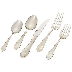 Reed & Barton Hammered Antique 5Pc Flatware Place Setting, 5 Piece, Silver
